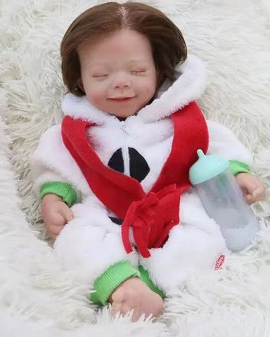 16" Full Silicone Reborn Baby Dolls with Cute Smile - Vacos Store – vacos