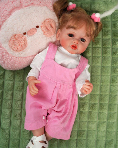 Loria - 22" Reborn Baby Dolls Smiling Face Toddlers Girl – vacos