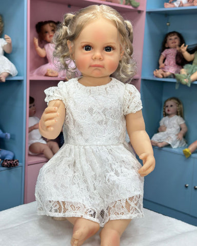 22" Reborn Baby Dolls Angelic Awake Newborn Girl - Vacos Store – vacos