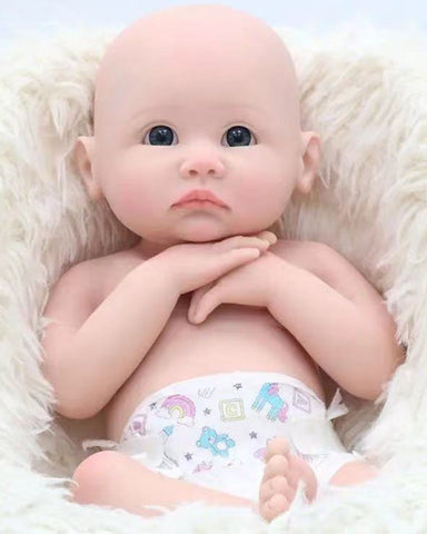 18" Full Silicone Reborn Baby Solid Platinum Liquid Twins - Vacos Store ...